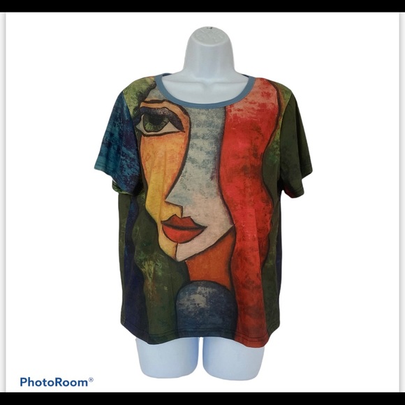 MISSLOOK | Tops | Misslook Picasso Vibes Top Size Medium | Poshmark